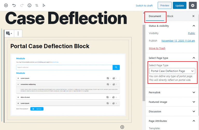 How to Enable Case Deflection for Portal | CRMJetty Documents