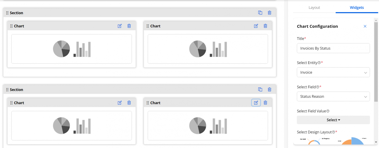 How to Design the Layout of Charts | CRMJetty Documents